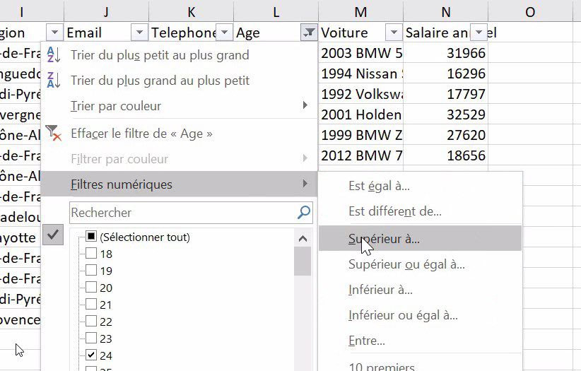 Comment analyser des données avec Excel (Tri, Filtre, Filtre élaboré, tableaux croisés ...
