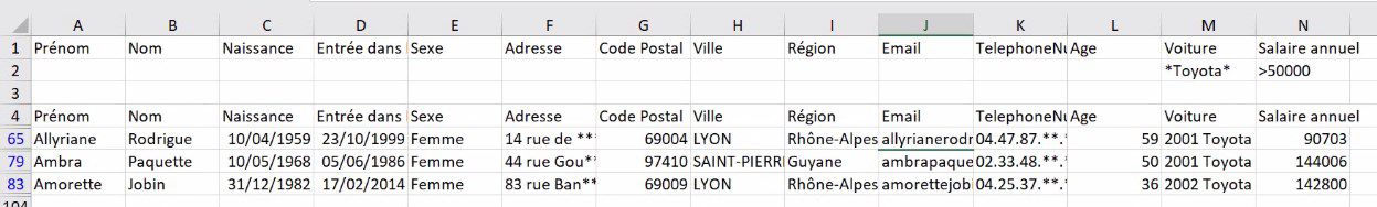 Comment analyser des données avec Excel (Tri, Filtre, Filtre élaboré, tableaux croisés ...