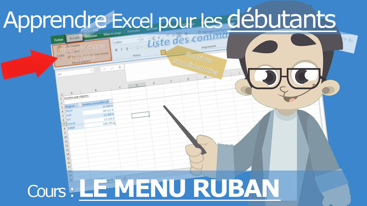 Le menu ruban d’Excel - Excel formation