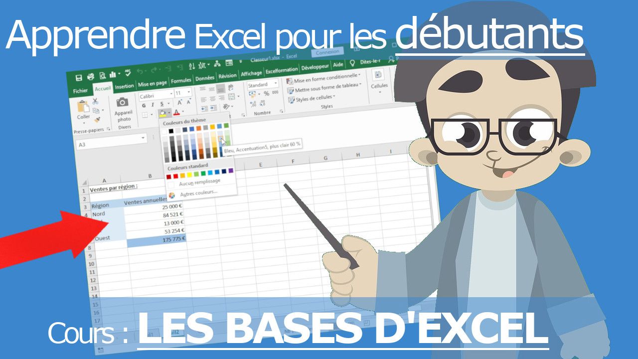 Apprendre à utiliser Excel pour les débutants - Les bases d’Excel ...