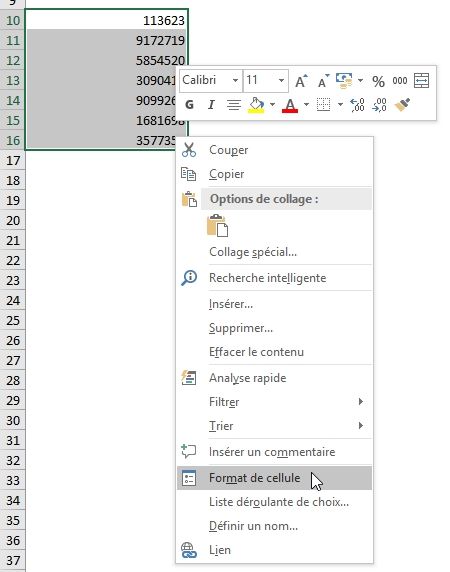 Comment ajouter des zéros devant un nombre sur Excel - Excel formation