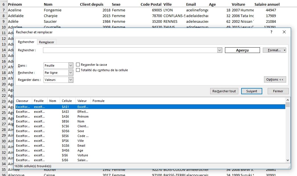 Comment faire des recherches avancées dans un classeur Excel - Excel ...