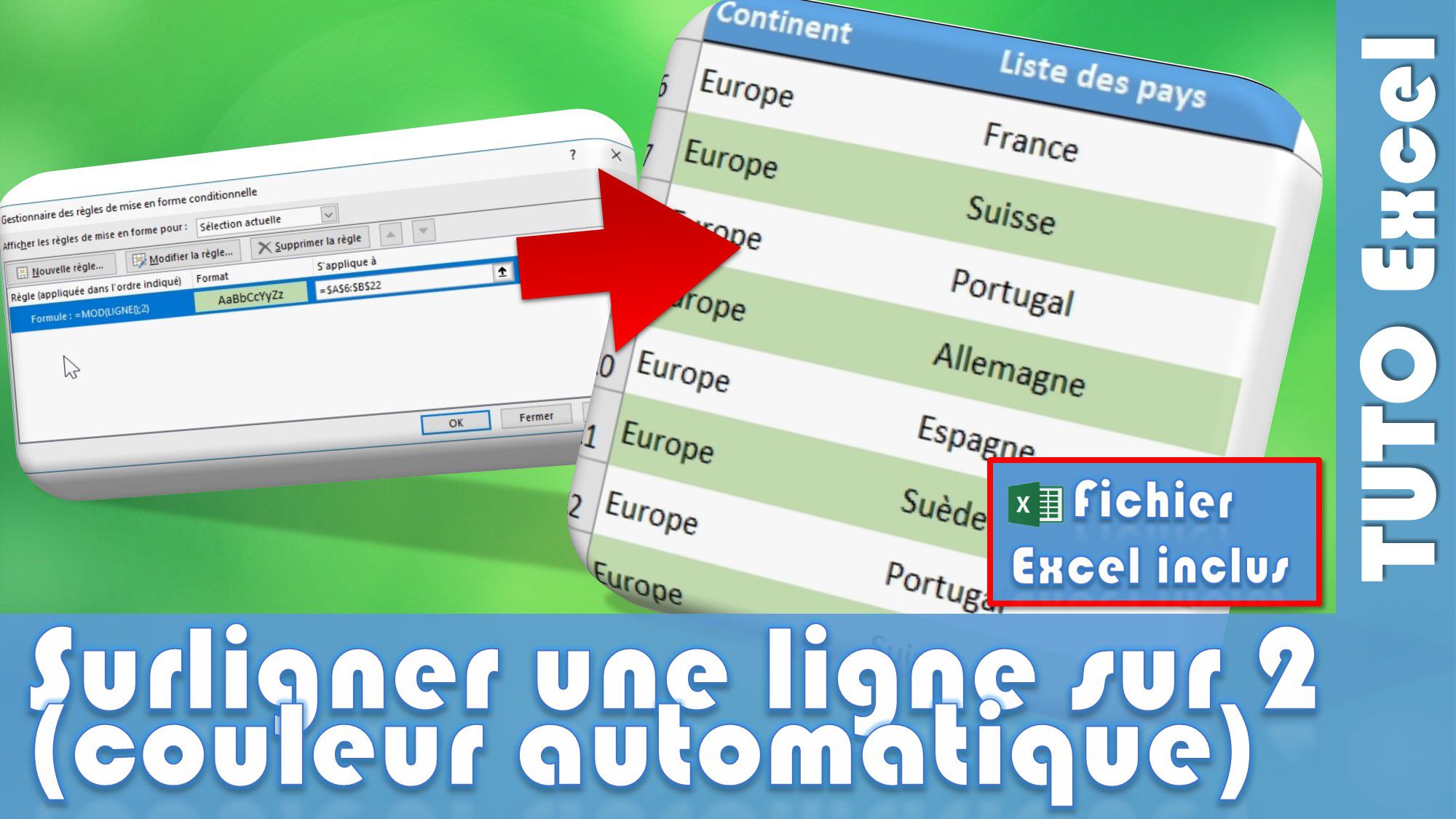 Comment Surligner Une Ligne Sur Deux Dans Un Tableau Excel Excel