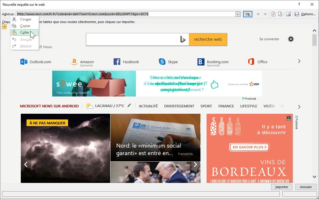 Comment Récupérer Des Informations Depuis Internet Sur Excel Et Sans Macro Vba Et Créer Un