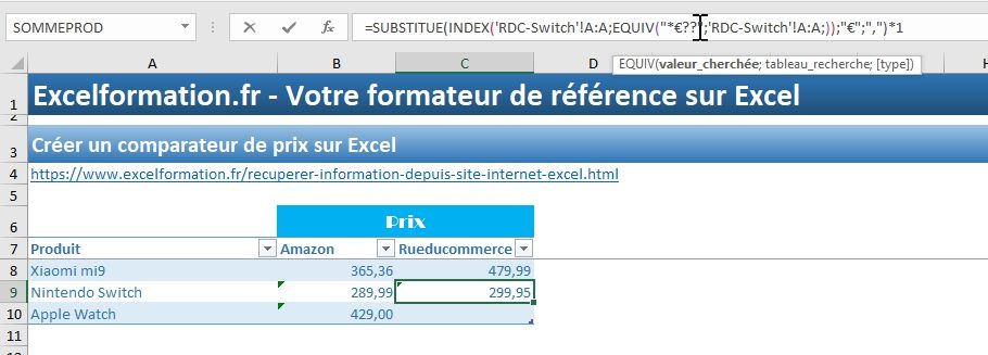 Comment récupérer des informations depuis internet sur Excel et sans ...
