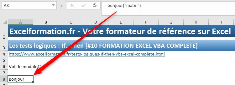 Ifthen Ou Comment Effectuer Des Tests Logiques Simples En Vba 11 Formation Excel Vba