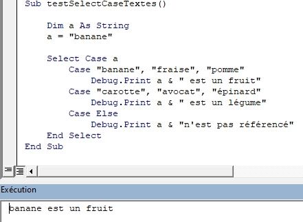 Select Case : Réaliser plusieurs Test conditionnels en VBA [#14 ...