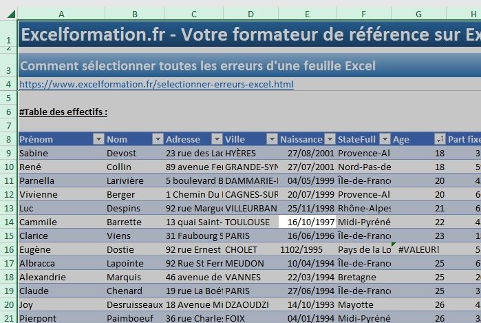 Comment Identifier Et SÉlectionner Toutes Les Erreurs Sur Une Feuille Excel Les 2 Méthodes