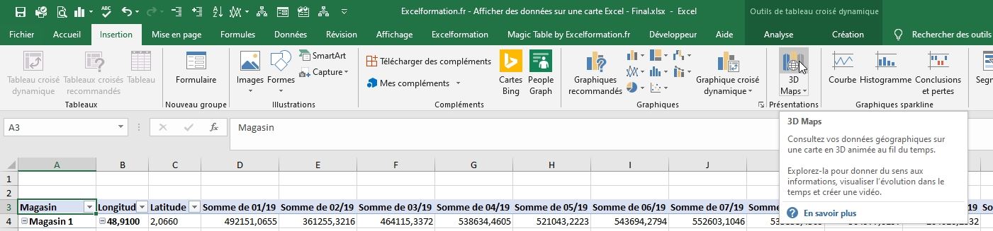 COMMENT UTILISER LES COORDONNÉES GPS SUR UNE CARTE EXCEL - BONUS ...