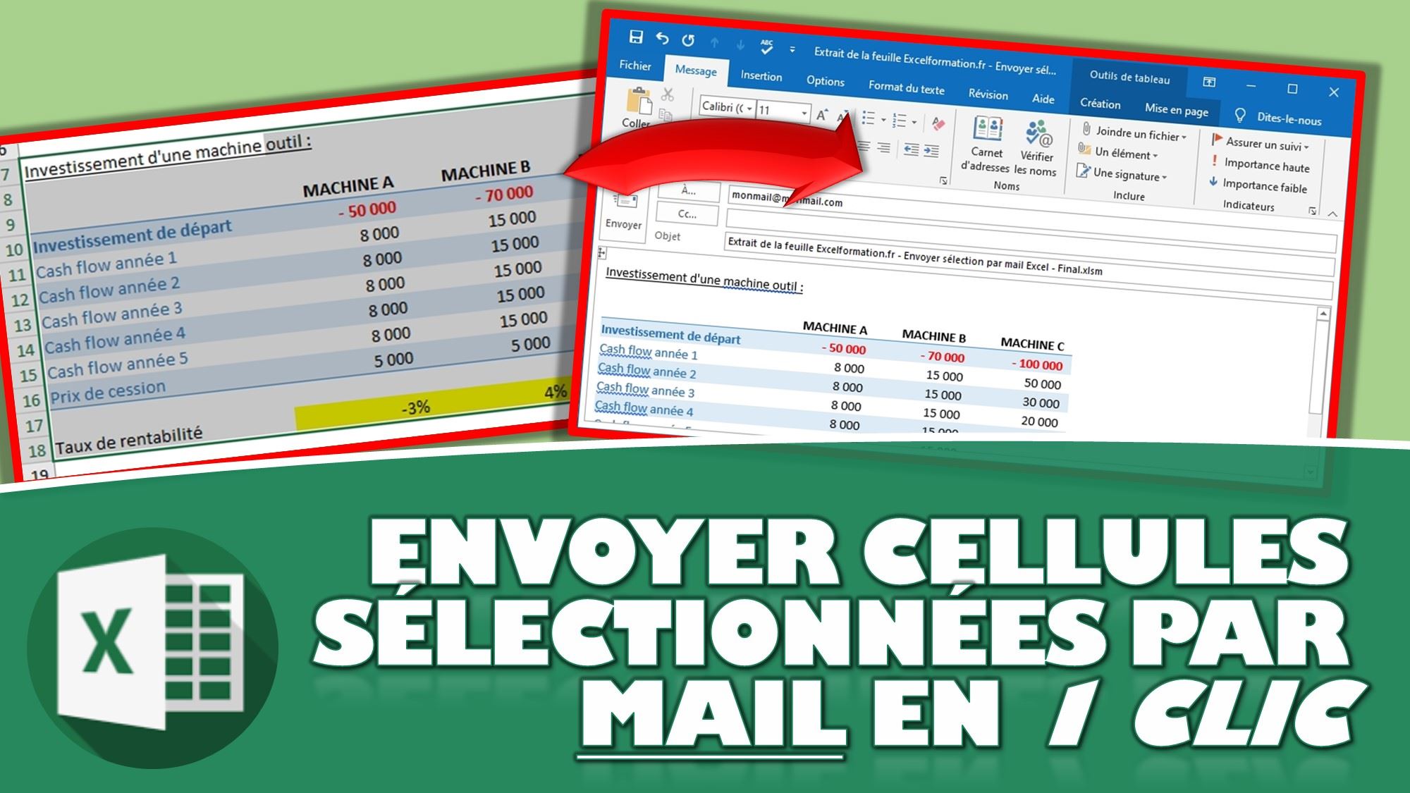 Comment Envoyer La Sélection Par Mail En 1 Clic Avec Vba Sur Excel Excel Formation