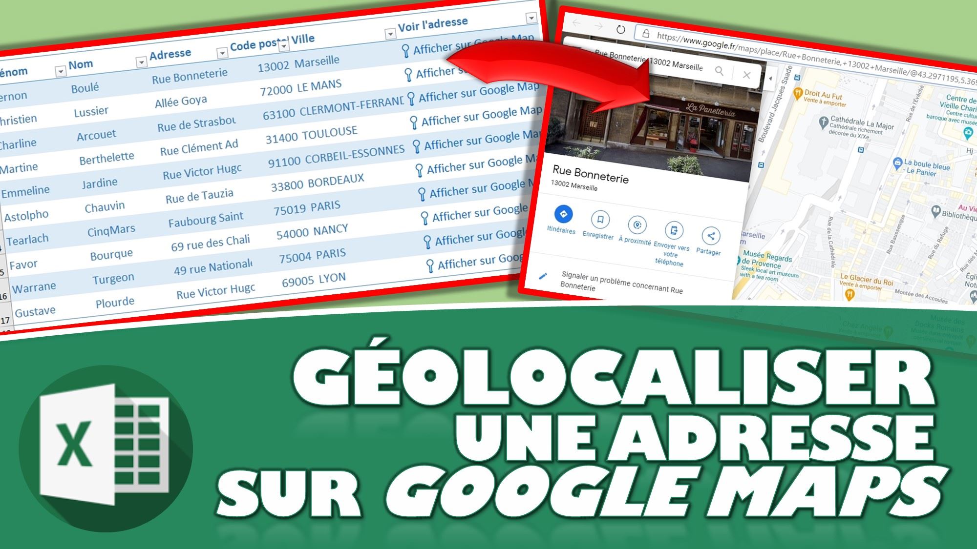 Comment géolocaliser une adresse sur Google Maps en 1 clic avec Excel ...