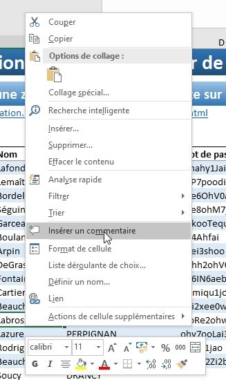 Comment créer des commentaires de pro sur Excel - Excel formation