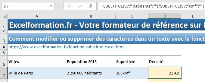 Comment Modifier Ou Supprimer Des Caractères Dans Un Texte Avec La Fonction Substitue Dexcel