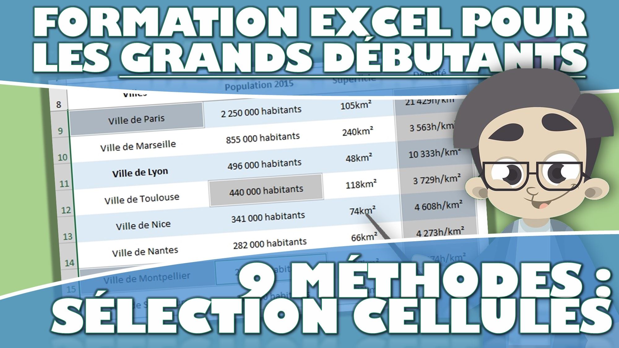 Les 9 Façons De Sélectionner Des Cellules Dans Excel Apprendre Excel Pour Les Débutants
