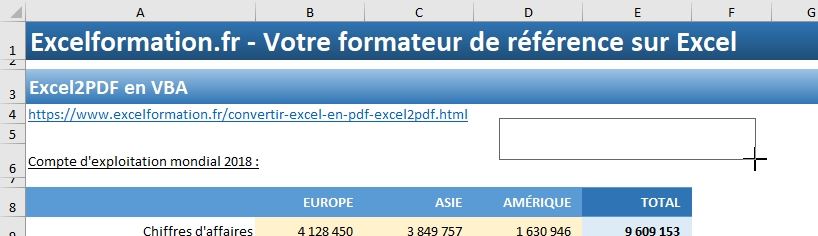 Comment convertir un fichier Excel en PDF Excel2pdf - Excel formation