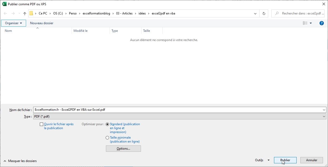 Comment convertir un fichier Excel en PDF Excel2pdf - Excel formation