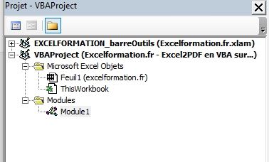 objet vba excel