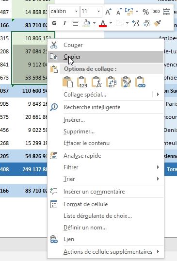 Les bases du copier-coller sur Excel - Excel formation