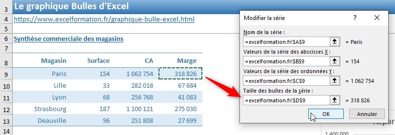 Comment créer un graphique à bulles sur Excel ? - Excel formation