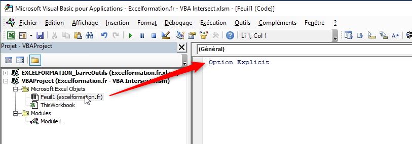 Comment obtenir les cellules à l’intersection de deux plages en VBA sur Excel - Excel formation