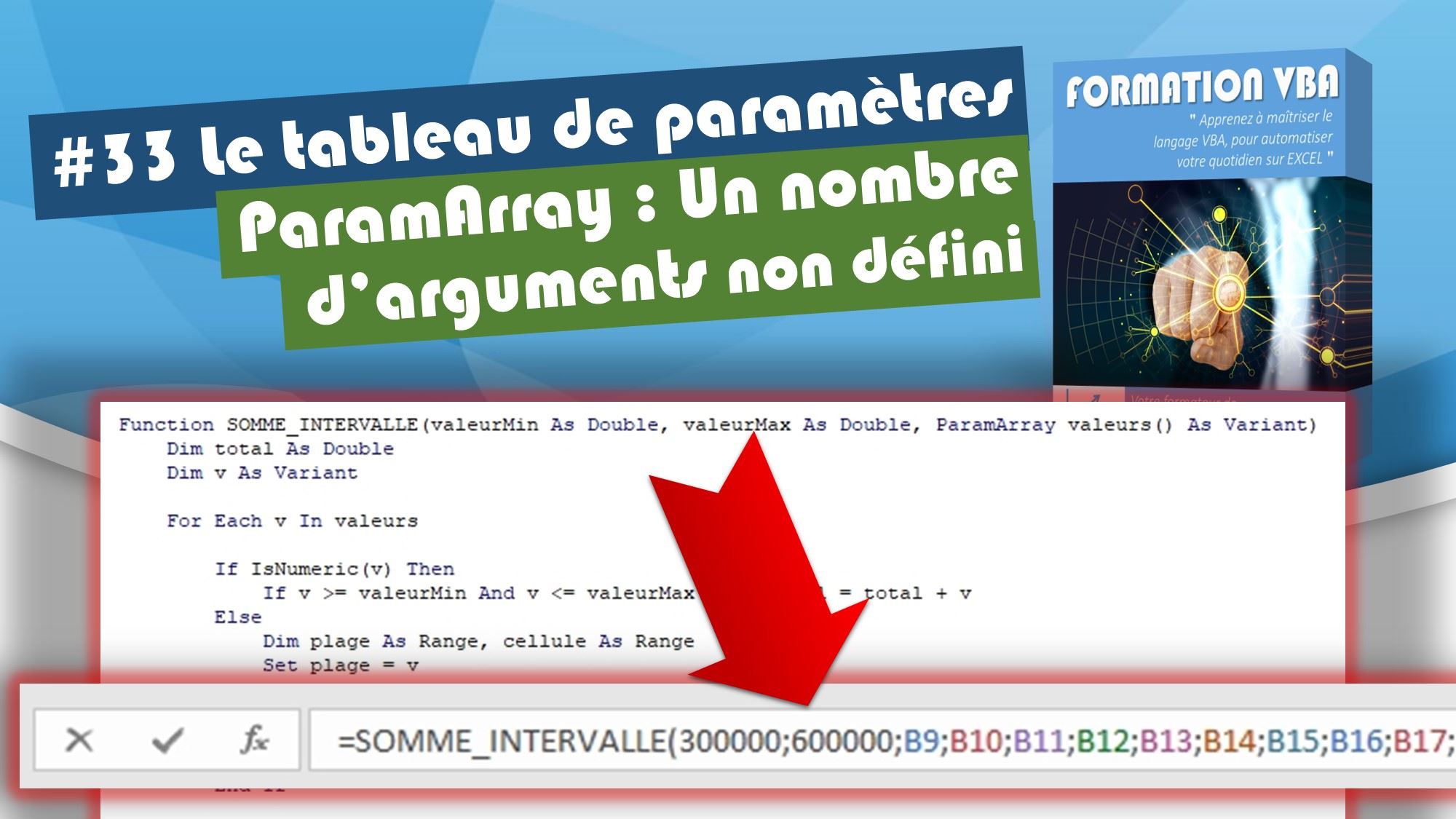 Comment Utiliser Le Tableau De Paramètres Paramarray Pour Un Nombre D Arguments Variable En
