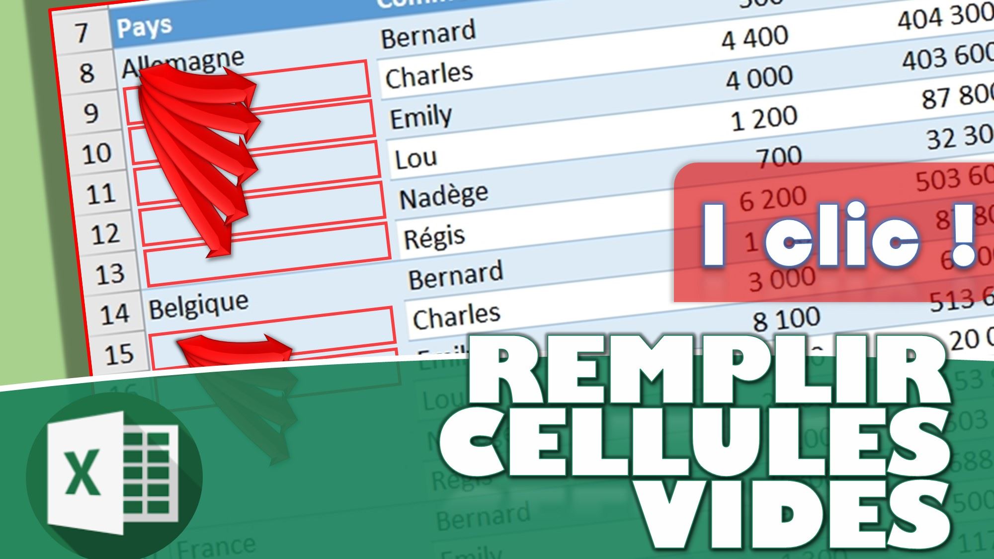 Comment Compléter Les Cellules Vides En 1 Clic Sur Excel Excel Formation