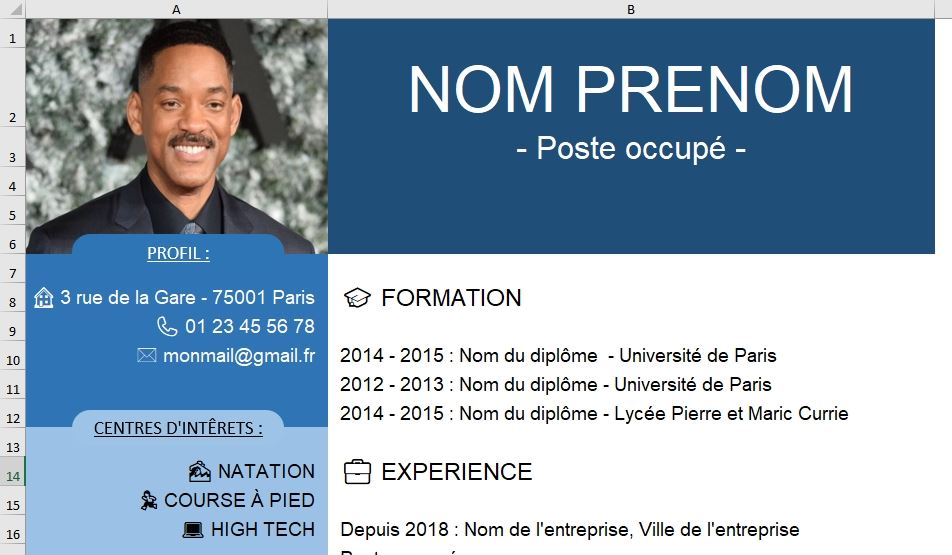 Sortez du lot : comment créer un CV moderne et impactant avec Excel ...