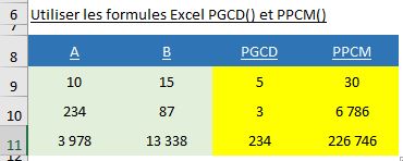 Comment calculer le PGCD et le PPCM (« Plus Grand Commun Diviseur » et « Plus Petit Commun ...
