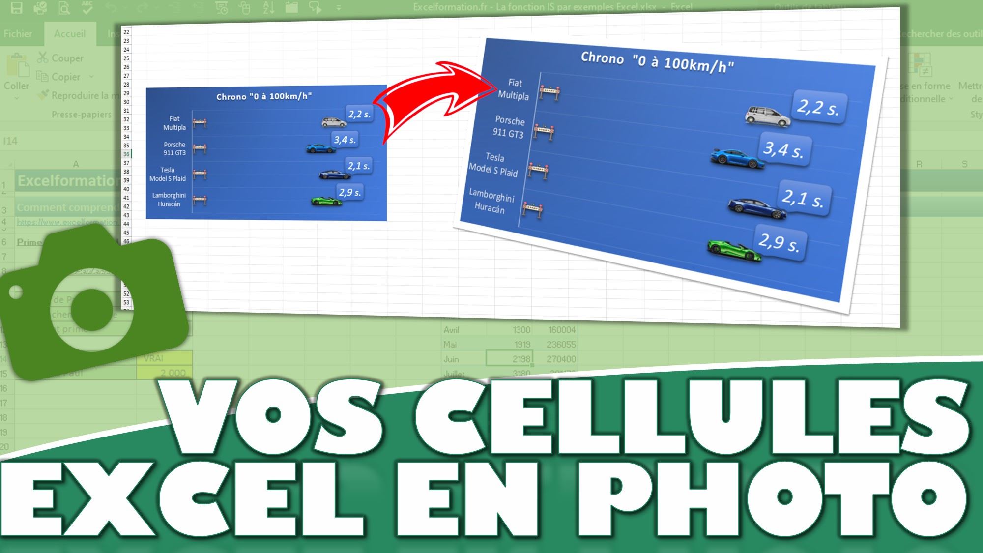 Comment transformer des cellules en image dynamique sur Excel ...