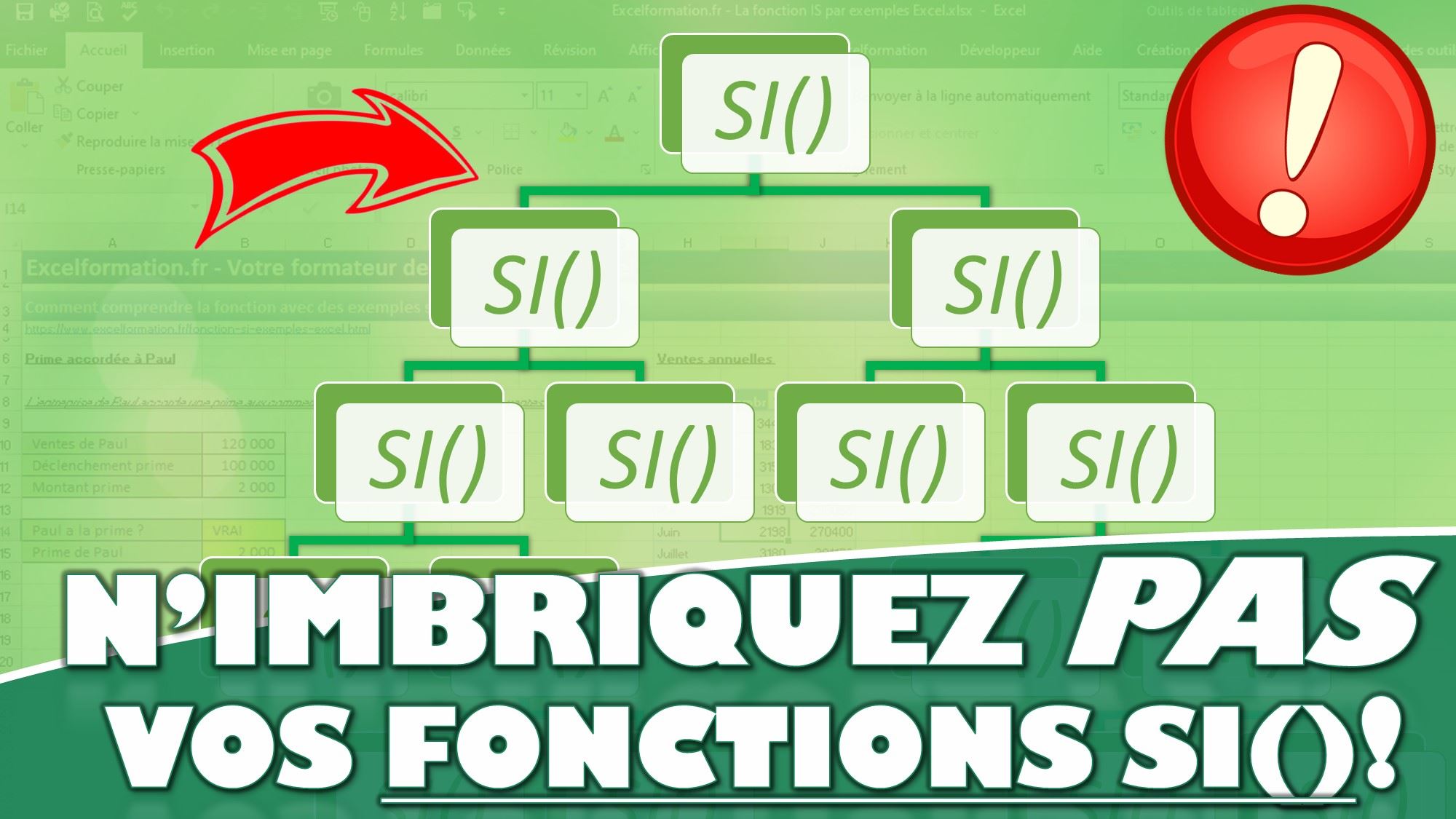 N imbriquer Pas Les Fonctions SI Sur Excel Excel Formation N imbriquer Pas Les Fonctions SI Sur Excel Excel Formation