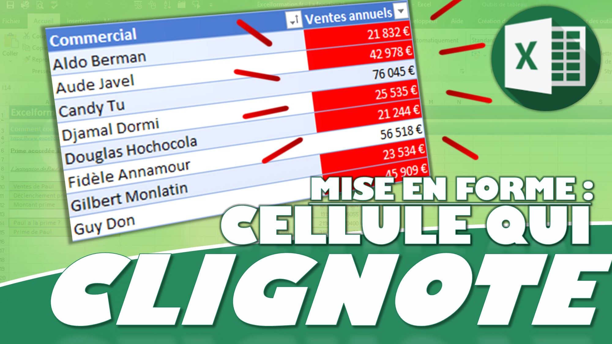 Comment faire clignoter une cellule Excel ? La mise en forme dynamique ...