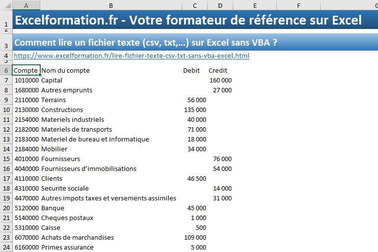Comment Lire Un Fichier Externe Depuis Un Classeur Sans Vba Excel Excel Formation