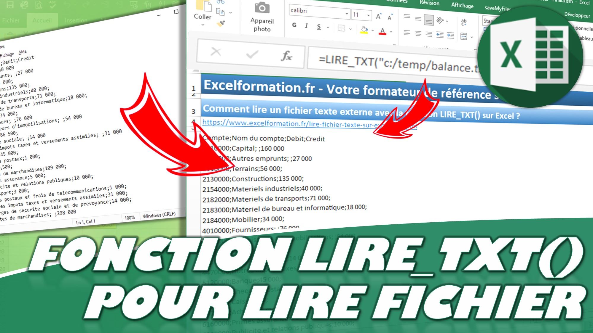Comment Lire Un Fichier Externe Txt Csv Avec Une Fonction Excel Vba Excel Formation