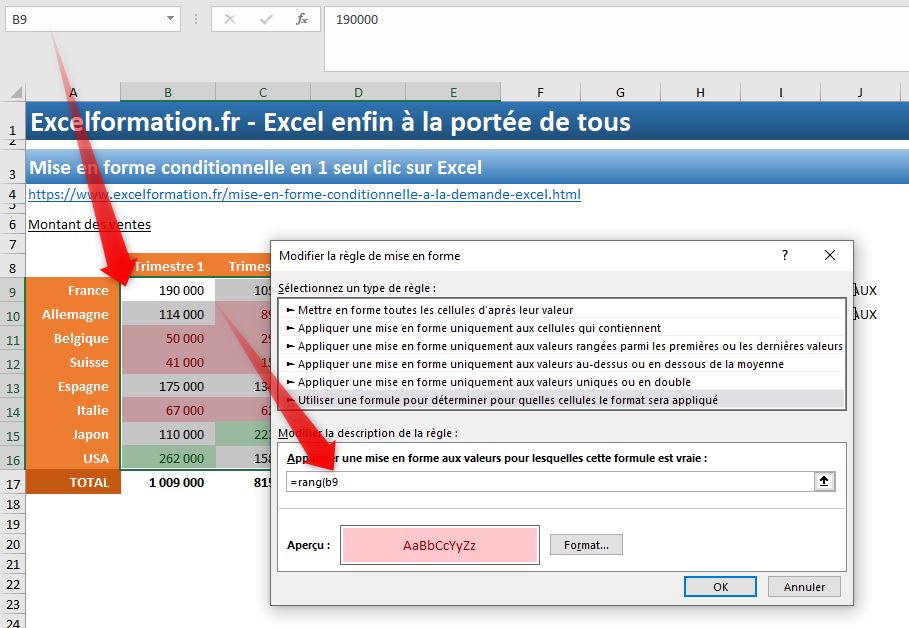 Comment modifier la mise en forme d’un tableau à la volée en 1 clic sur Excel (sans VBA ...