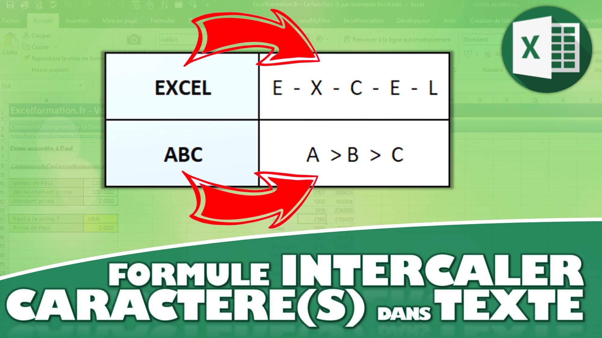 Comment Ajouter Des Caractères Espaces Etc Dans Une Cellule Excel Excel Formation