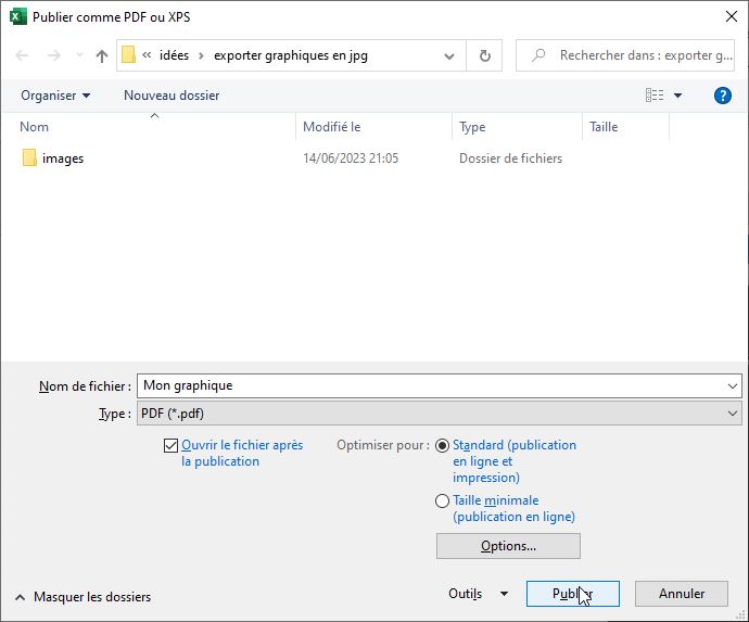 Comment exporter un ou plusieurs graphiques dans un fichier PDF (ou JPG) avec Excel ? - Excel ...