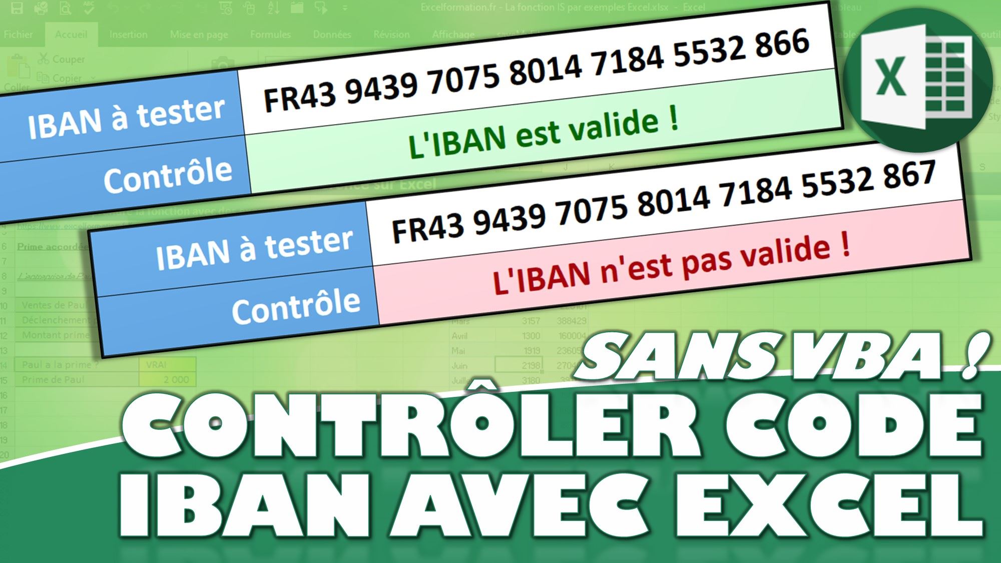 Découvrez comment vérifier un code IBAN en un clin d'œil avec Excel ...