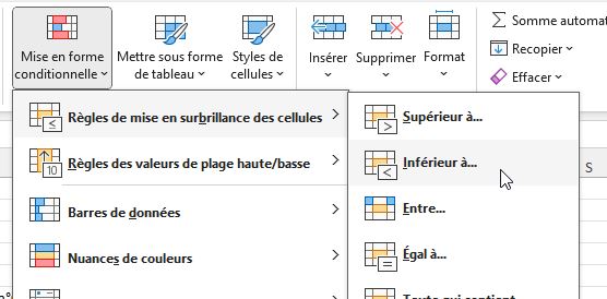 Comment transformer les mises en forme conditionnelles en mises en ...