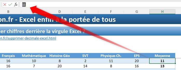 TOP3 des (vraies) méthodes pour retirer les chiffres derrière la virgule sur Excel - Excel formation