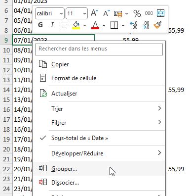 Comment regrouper (ou pas !) les dates d’un tableau croisé dynamique ...
