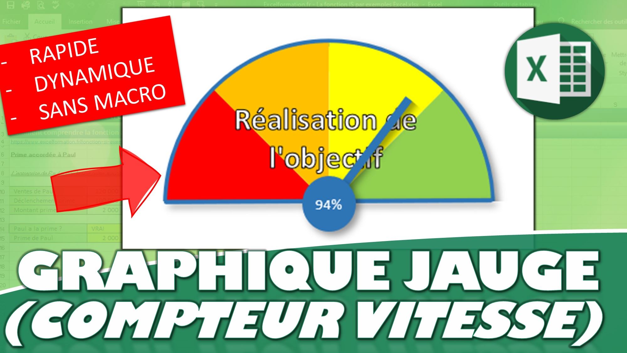 Comment créer un graphique jauge (compteur de vitesse) interactif sous ...