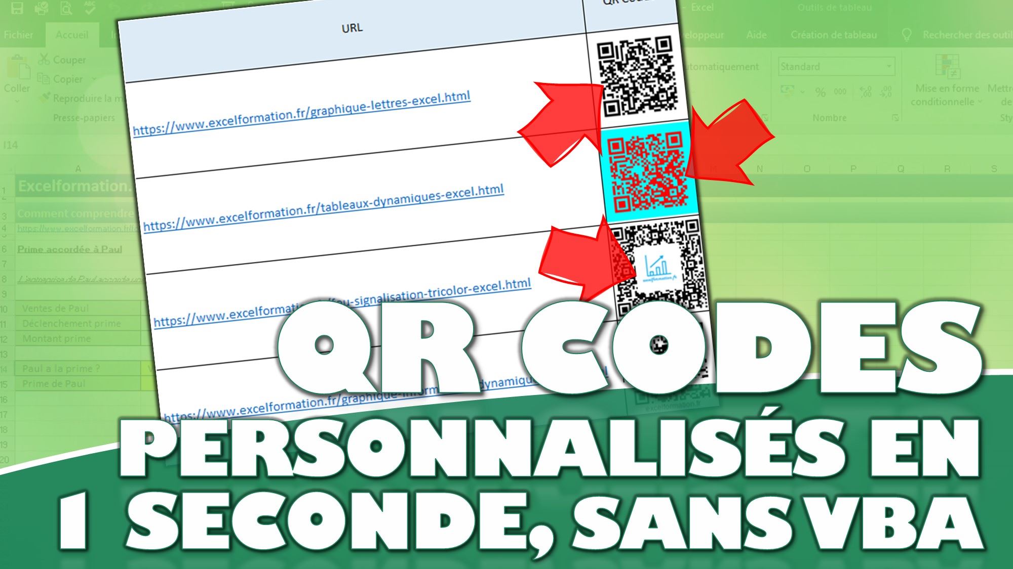 Comment créer facilement des QR codes sans VBA avec Excel ? - Excel formation