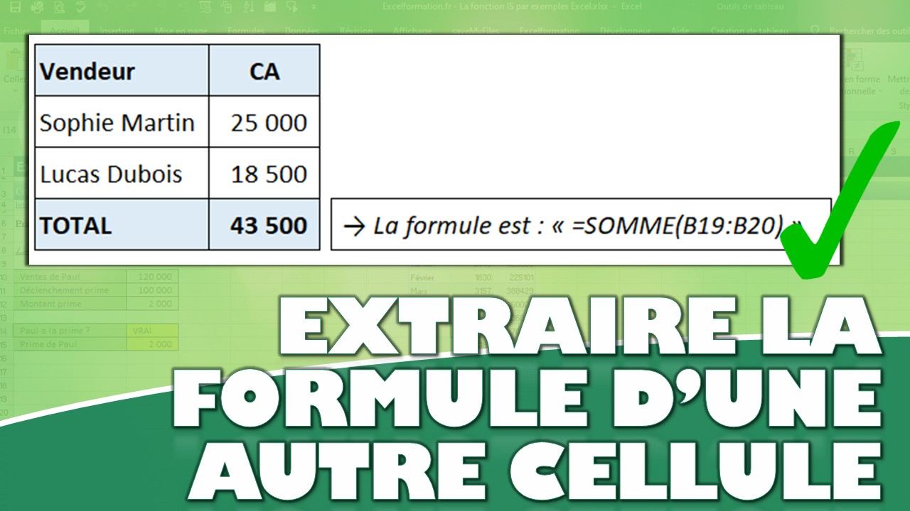Comment évaluer et extraire des formules Excel avec des fonctions ...